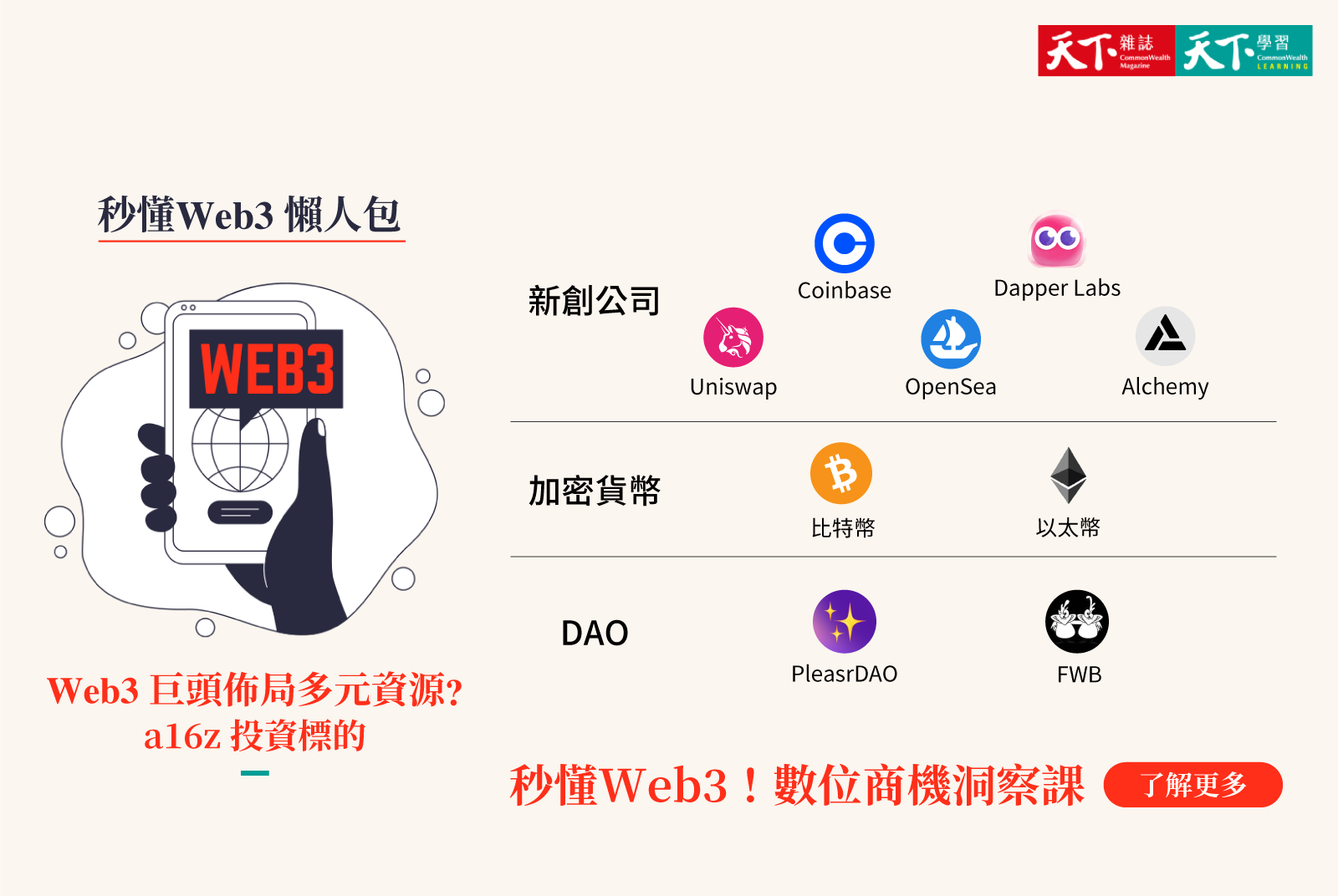 Web3才是未來！一次搞懂Web3與區塊鏈、NFT有何異同？｜深度專題｜天下雜誌